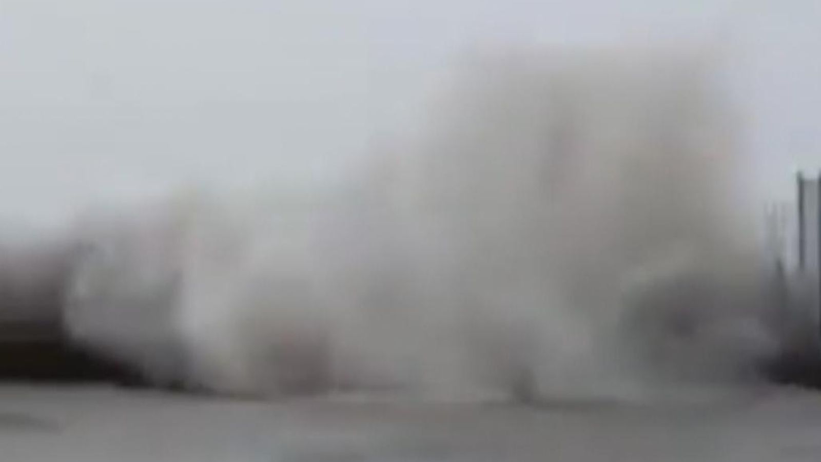 Big waves wash into Chicago during storm | US News | Sky News
