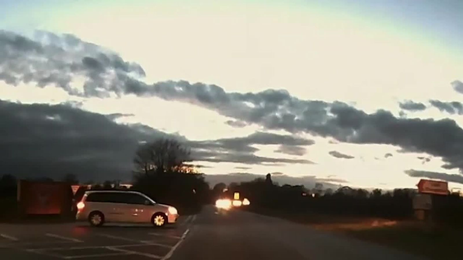 Vehicle seen driving on wrong side near Harry Dunn crash site | UK News ...