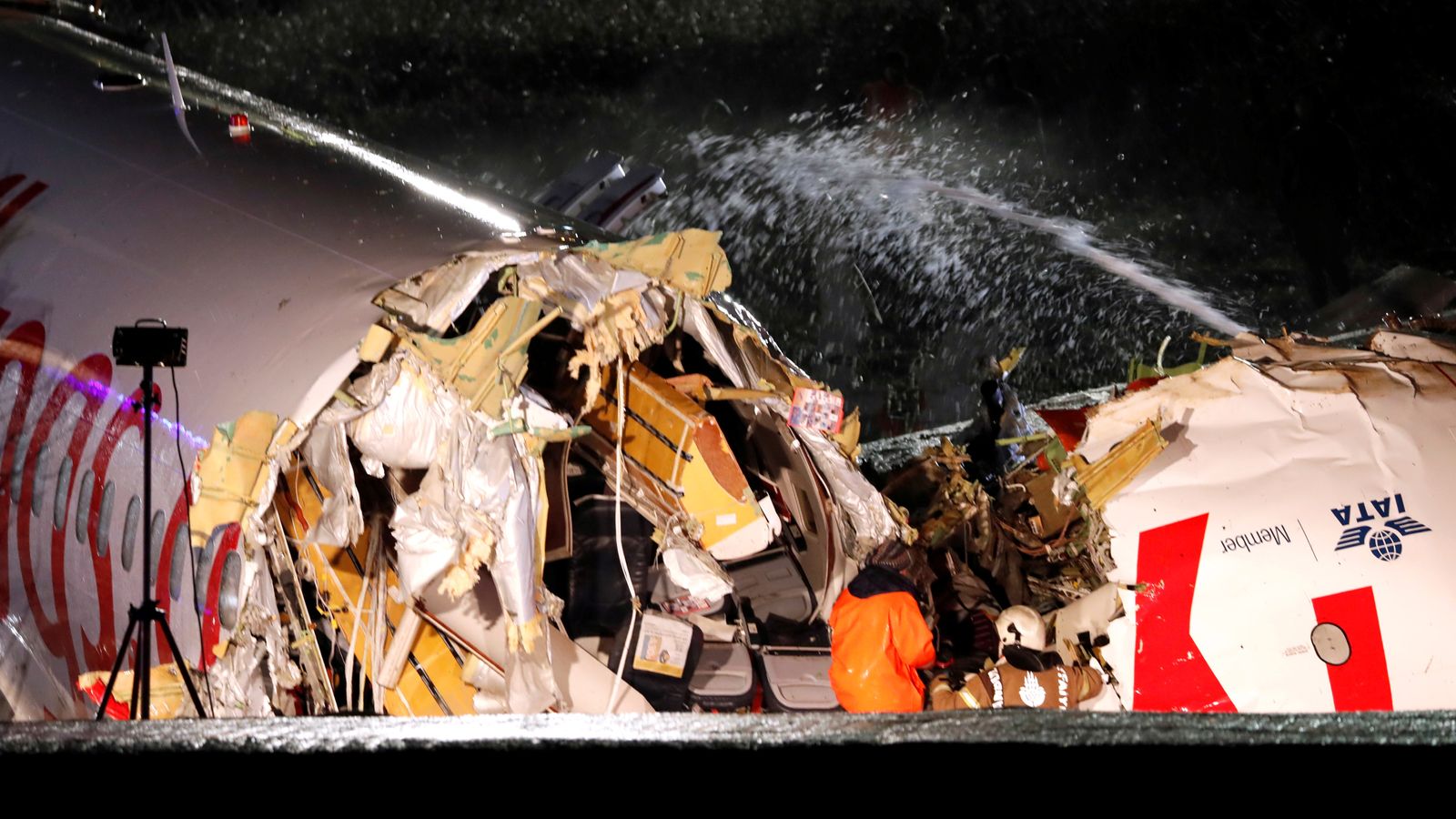 At least one dead, 150 hurt as jet skids off runway in Turkey | World ...