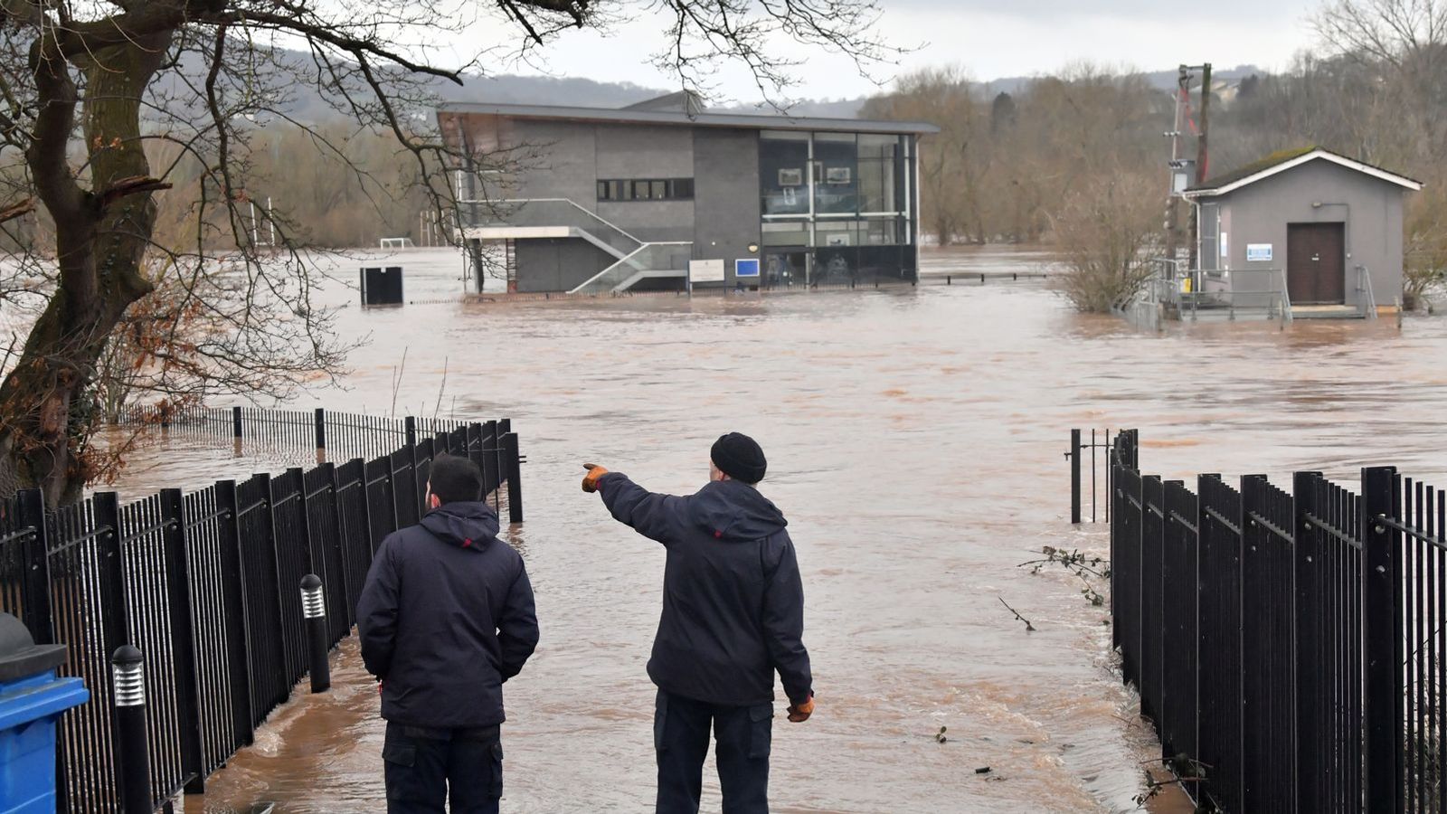 How record-breaking floods caused havoc along one river | UK News | Sky ...