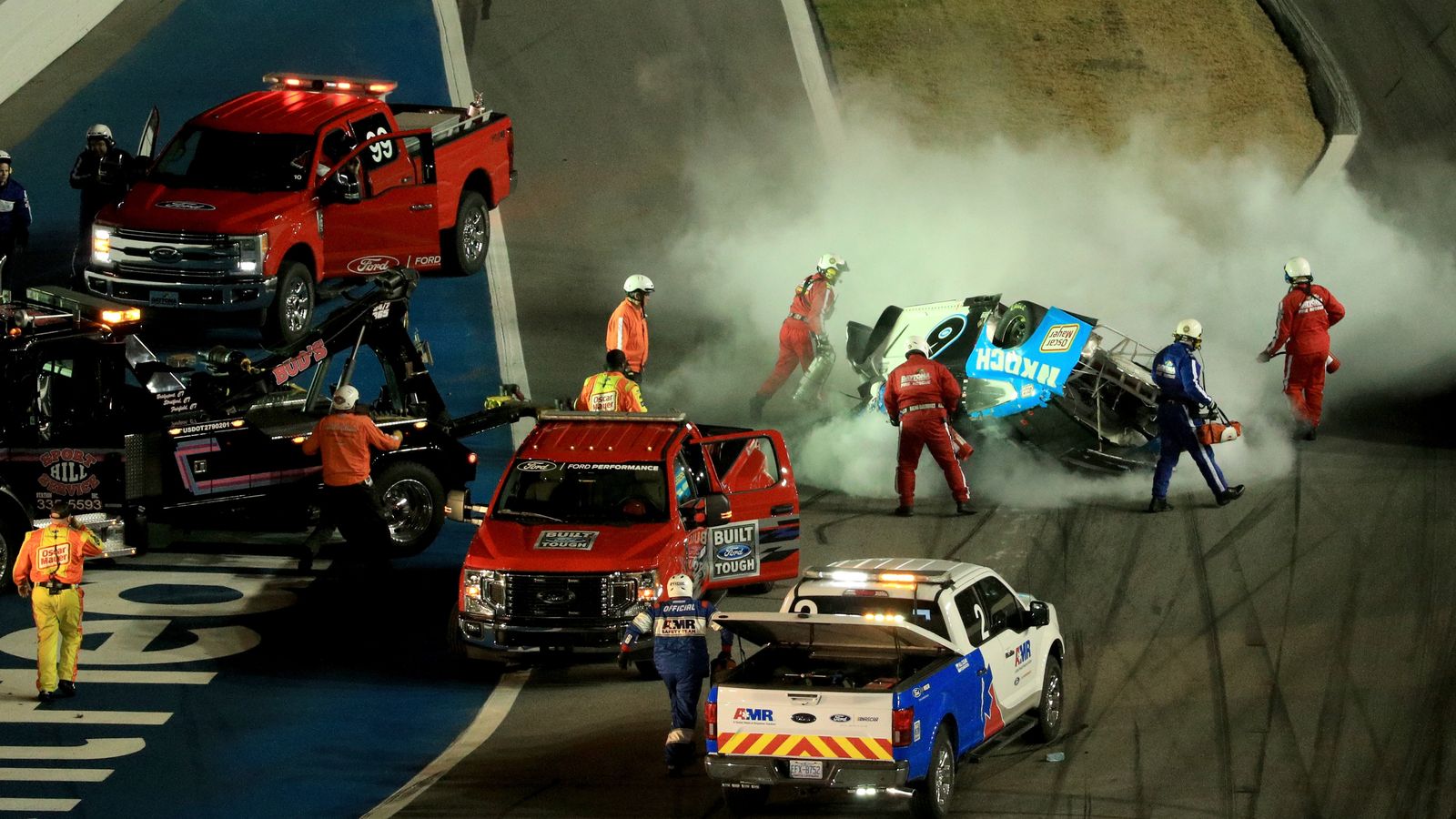 NASCAR fans watch in horror as Ryan Newman flips in 190mph Daytona 500 ...