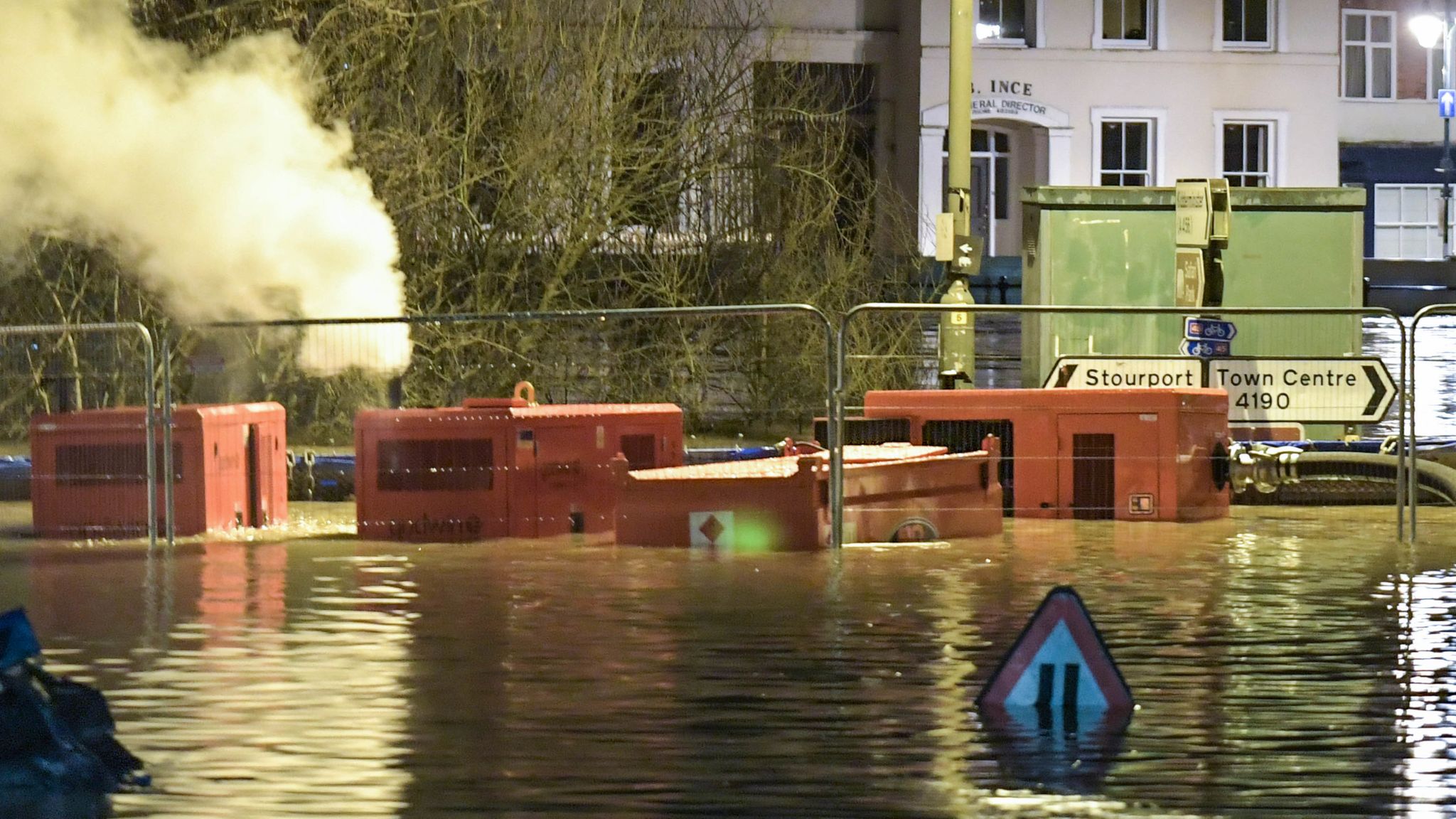 'Immediate evacuation' ordered in town as flood barriers 'overwhelmed ...