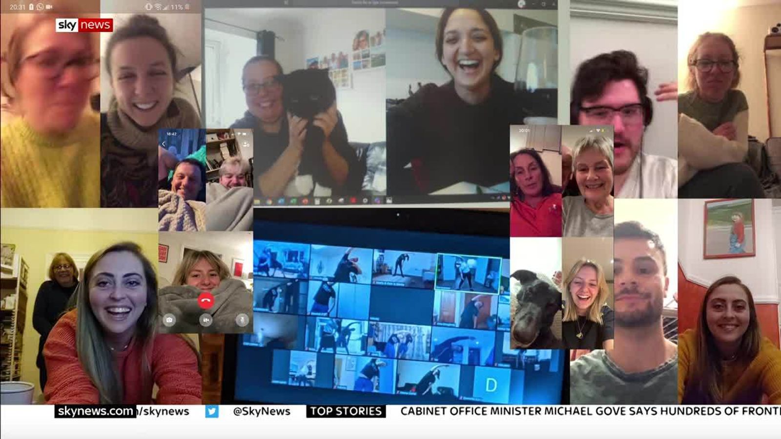 'Virtual socialising' takes over Friday night | News UK Video News ...