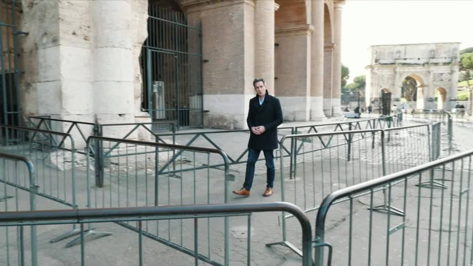 The empty streets of Rome | World News | Sky News