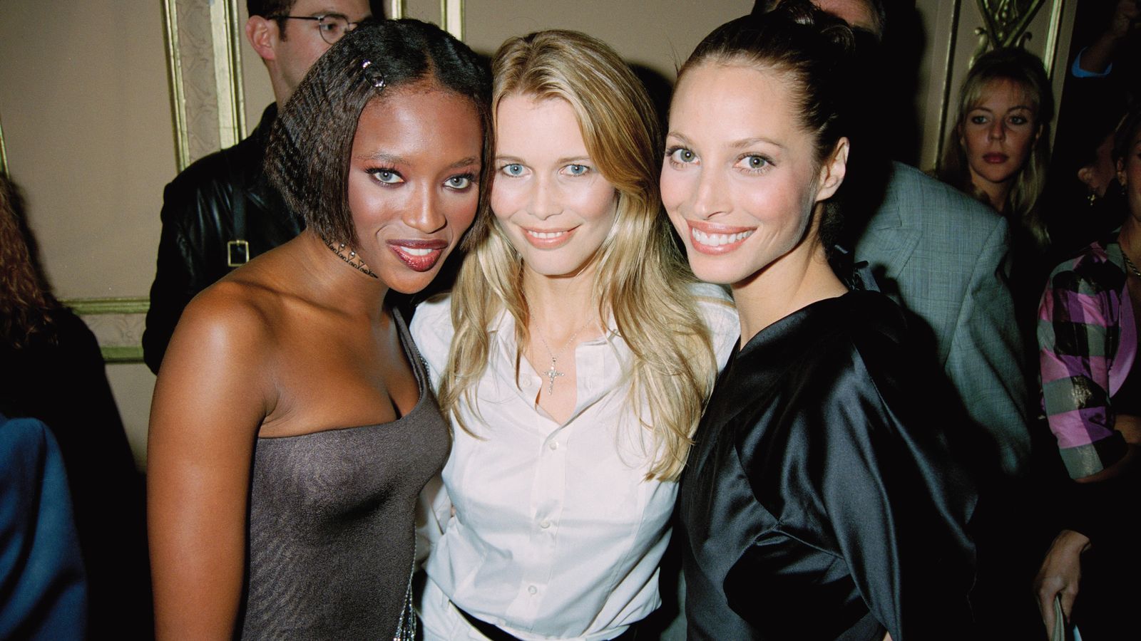 Model Claudia Schiffer hired security to protect her bra and knickers ...