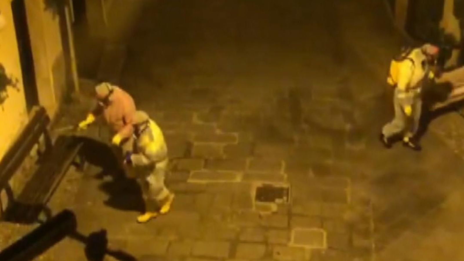 Coronavirus: Streets disinfected in northern Italy as lockdown ...