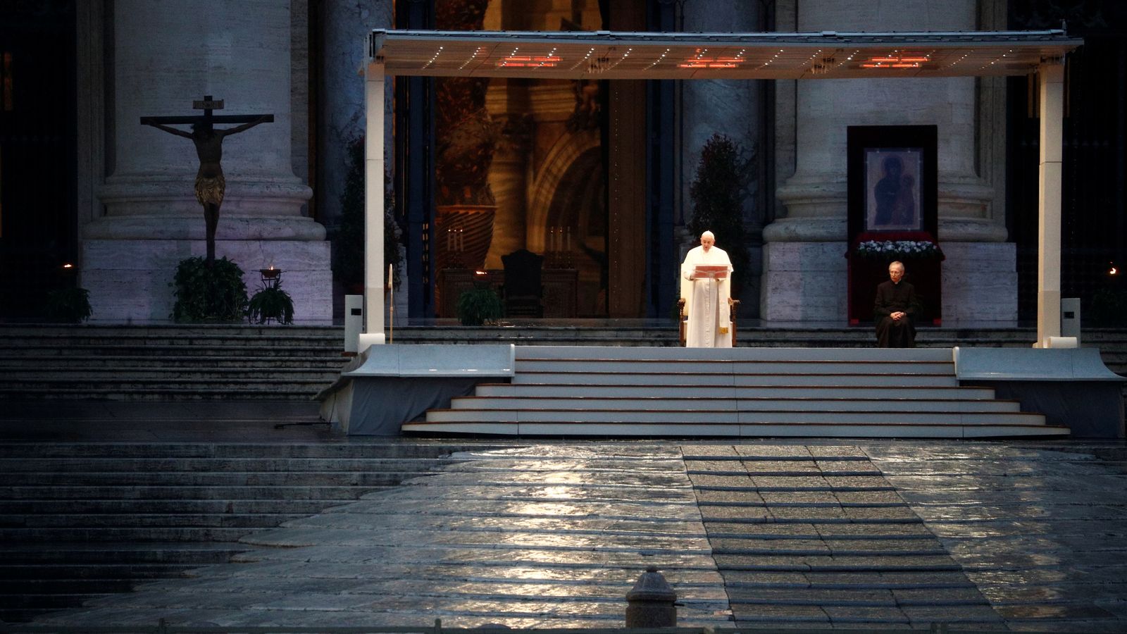 Coronavirus: Pope delivers blessing from empty St Peter's Square ...