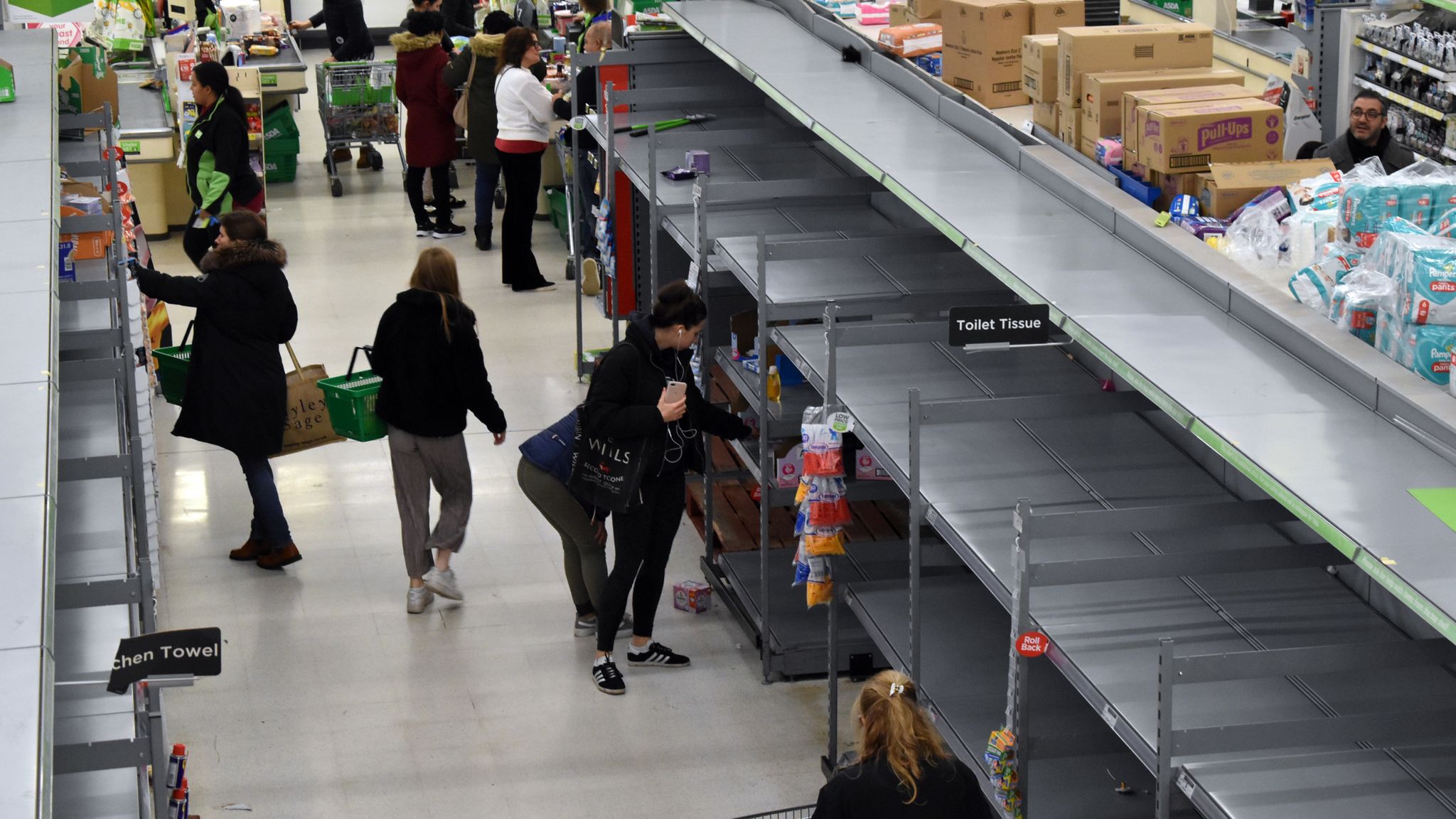 Coronavirus: Supermarkets tell public to be considerate and stop panic ...
