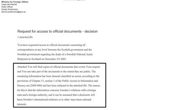 Annie Borjesson: Mystery death files classified as secret, says Sweden ...