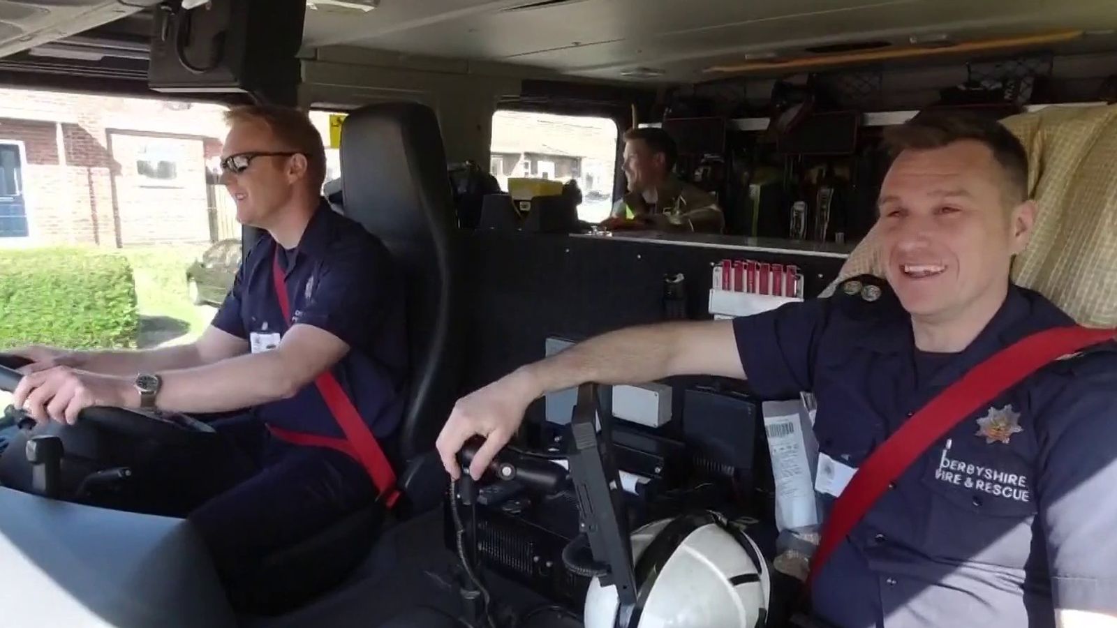 UK firefighters deliver vital essentials | UK News | Sky News