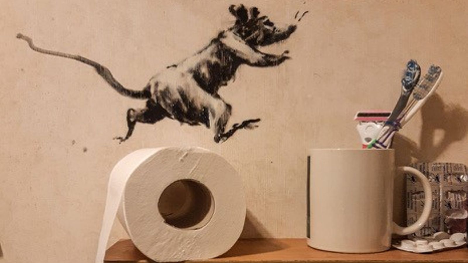 Coronavirus: Banksy's Girl With A Pierced Eardrum gets a COVID-19 face ...