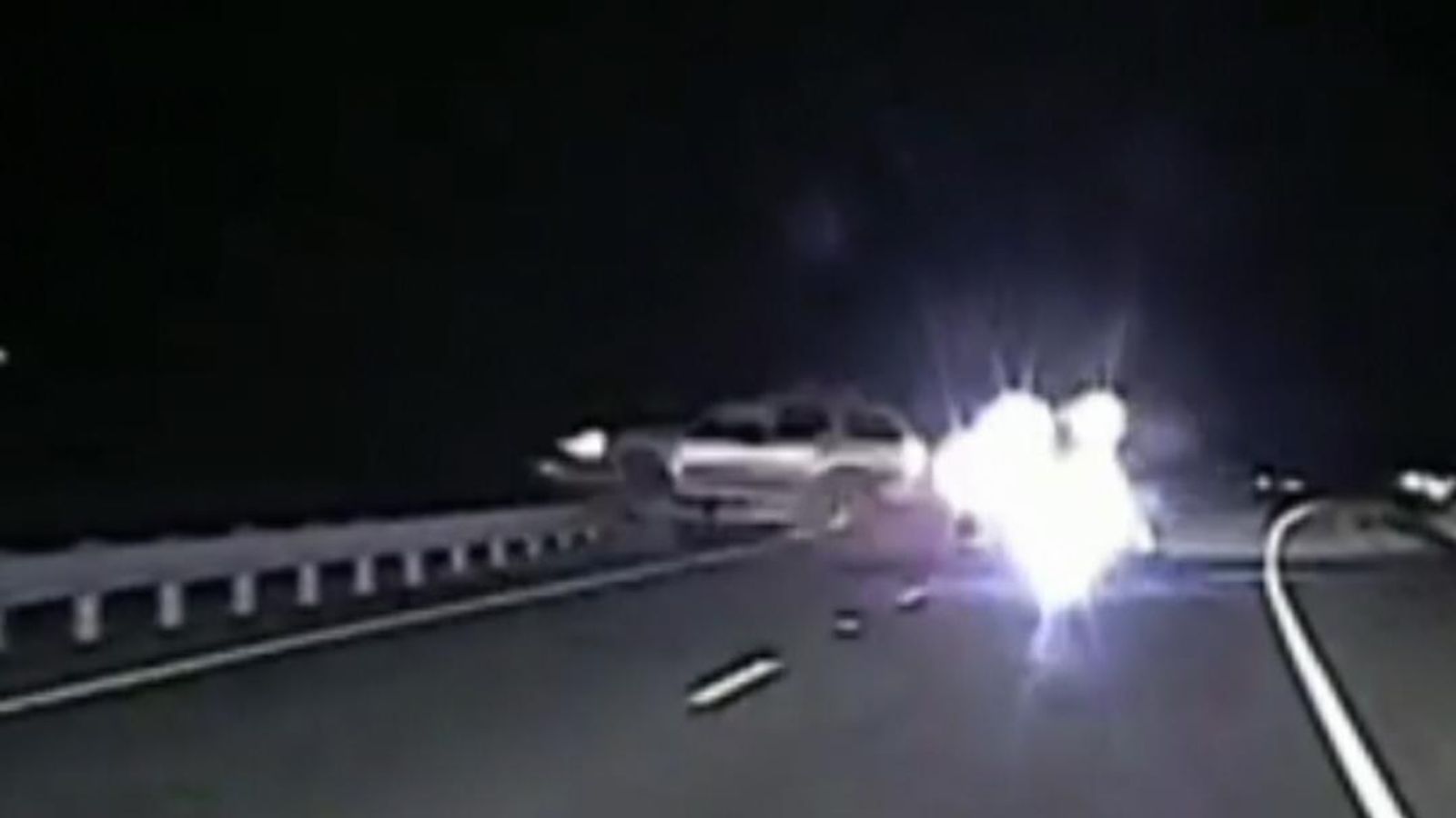 Man Charged After Cops Flip Car During Chase Us News Sky News