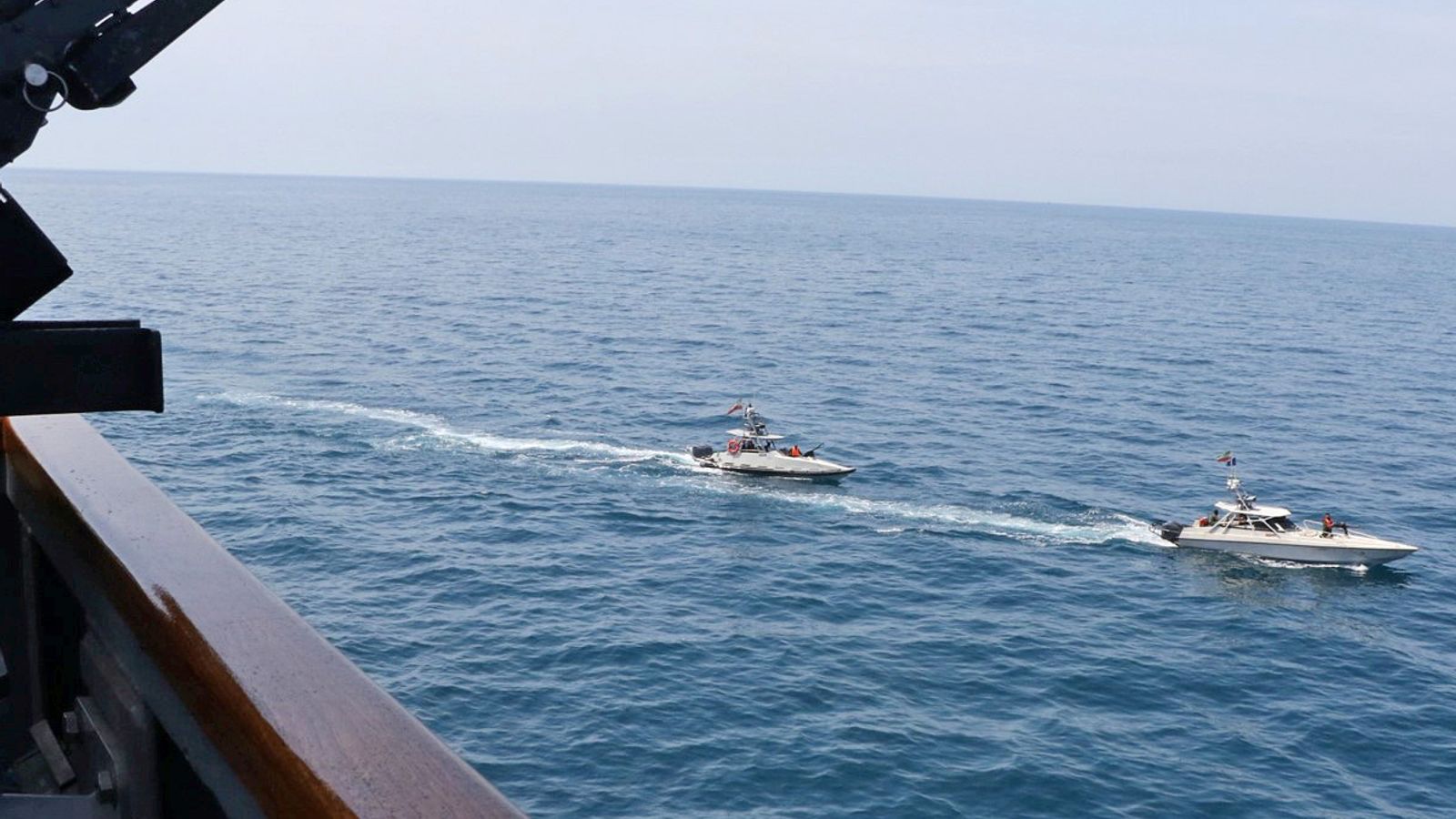 Iranian boats come 'dangerously' close to American warships in the Gulf ... Iranian boats come 'dangerously' close to American warships in the Gulf ...