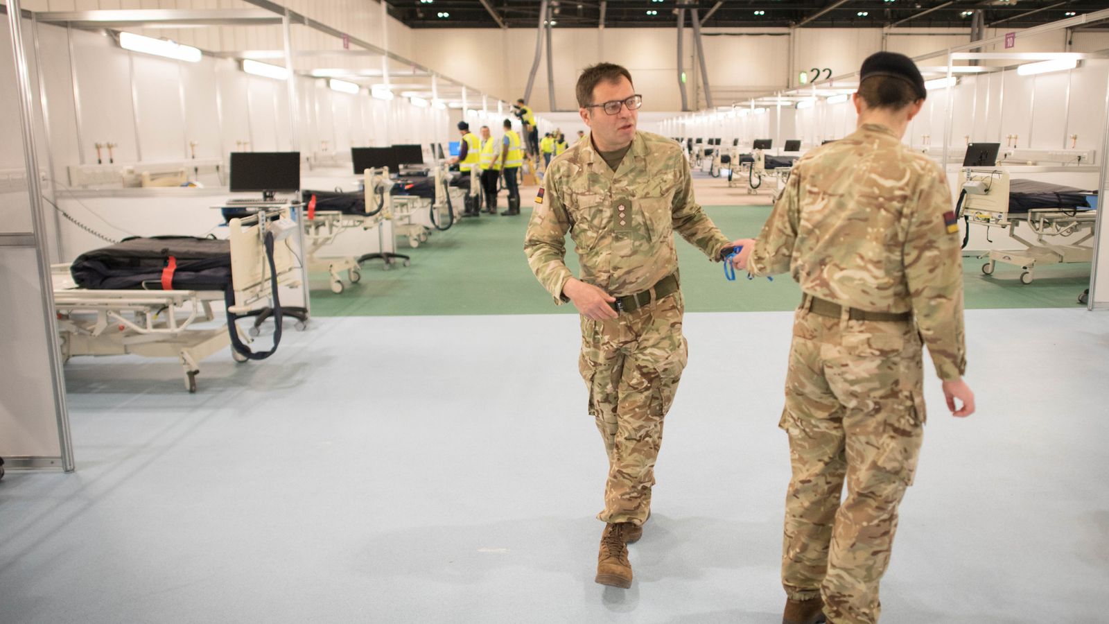 Coronavirus: Military commander helping build London's Nightingale ...