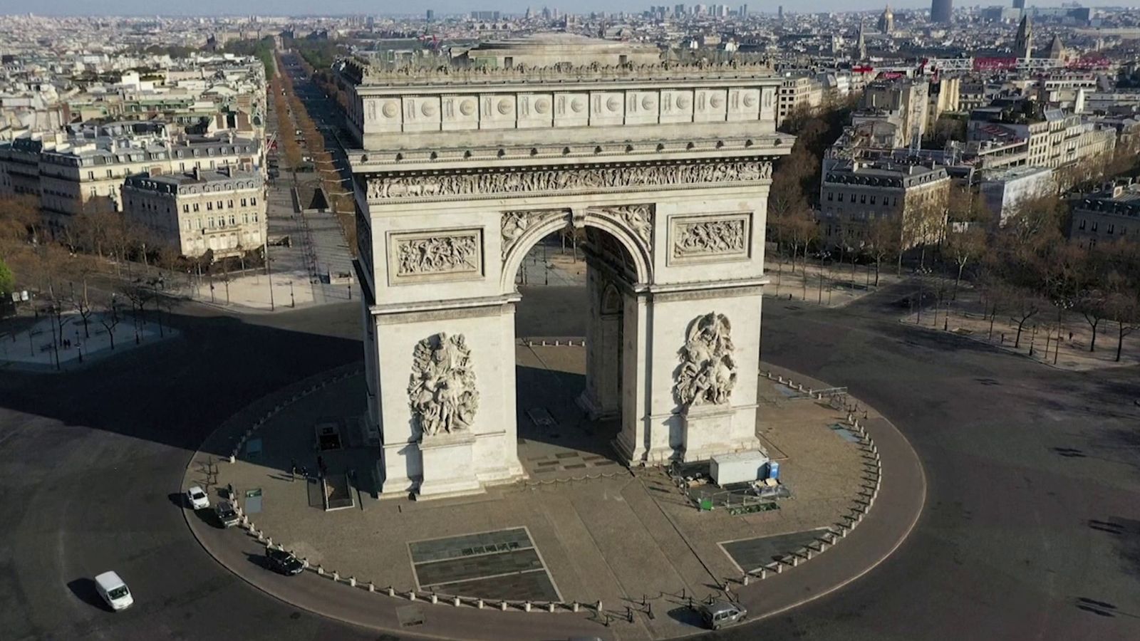 Coronavirus: Paris silent and empty amid lockdown | World News | Sky News
