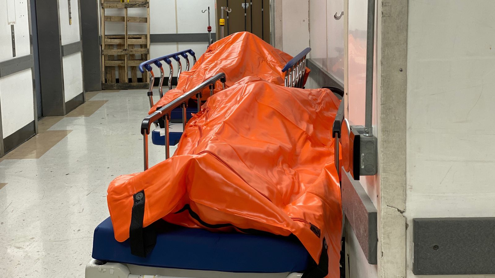 Coronavirus: Body bags begin to fill New York's makeshift morgues ...