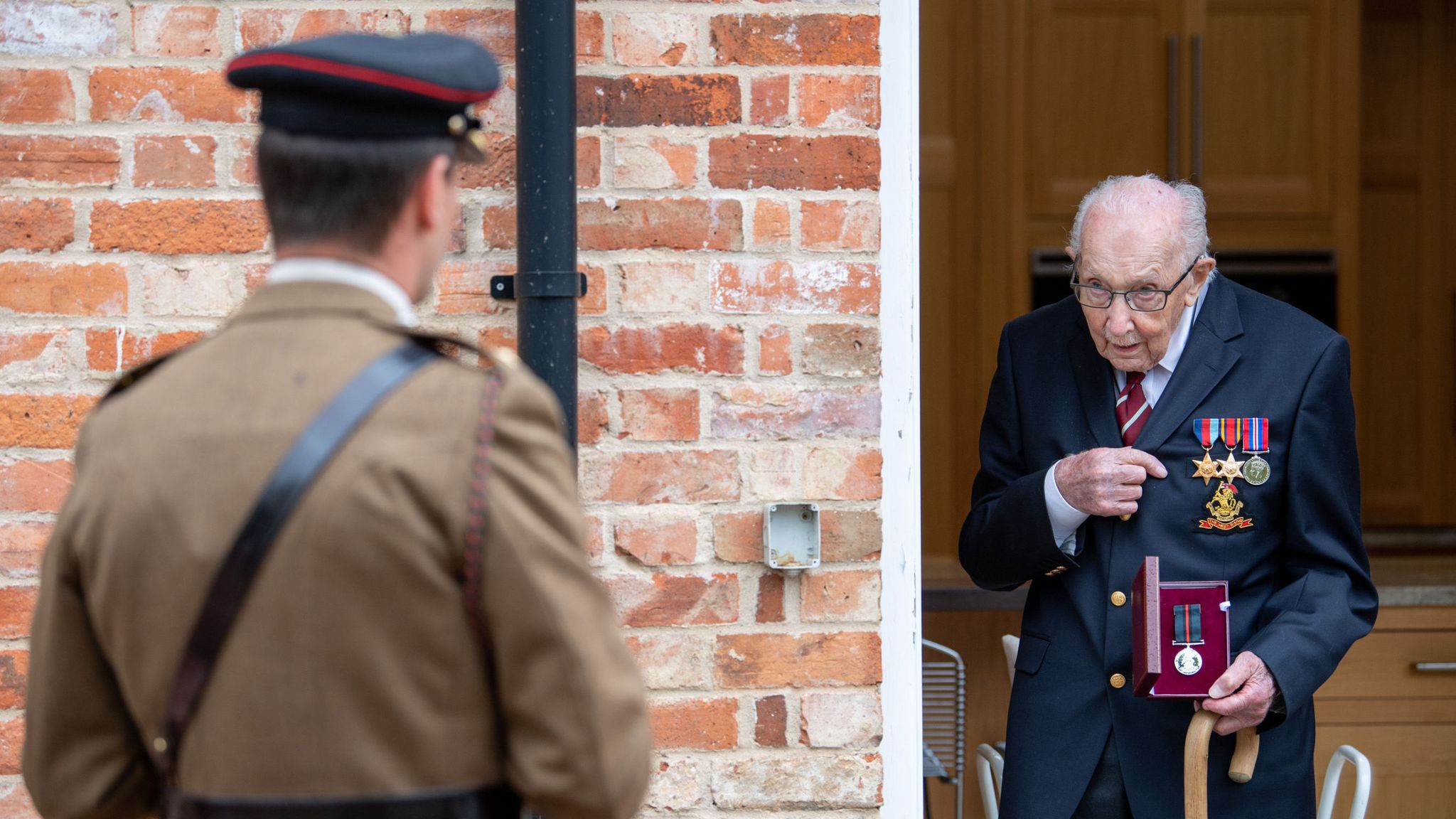 NHS fundraising hero Tom Moore passes £30m on his 100th birthday | UK ...