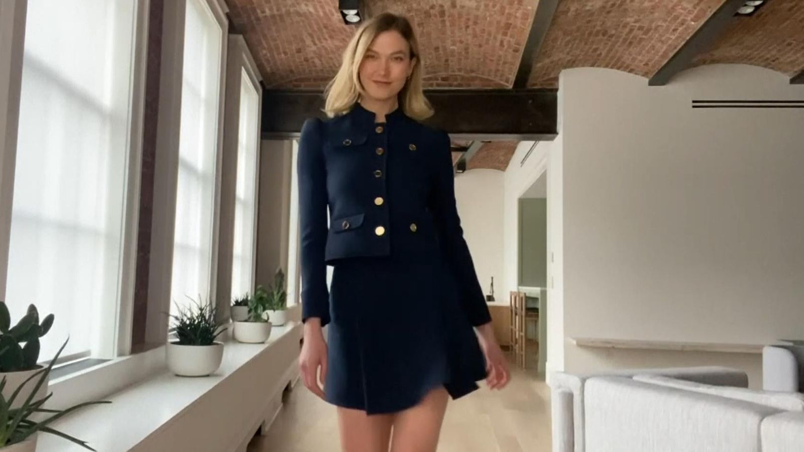 Supermodels working from home | Ents & Arts News | Sky News