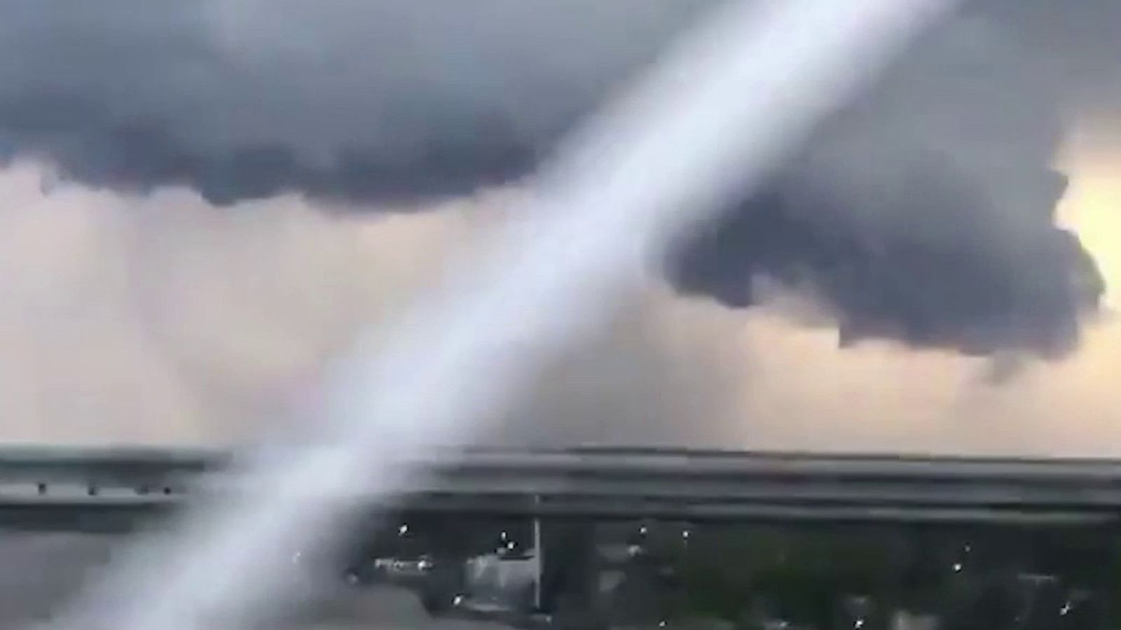 Mesocyclone spotted over New York | World News | Sky News