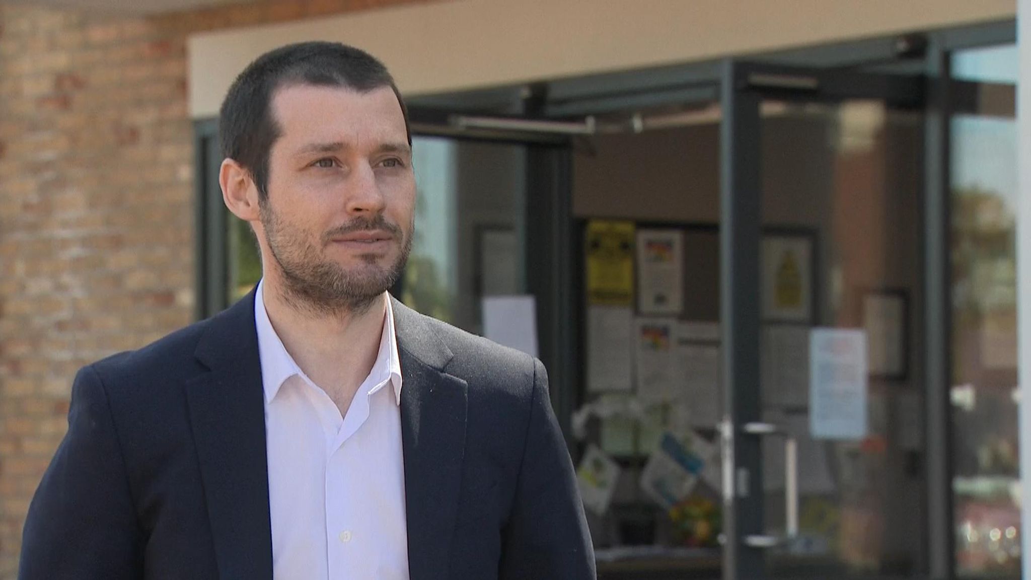 Coronavirus: Care home uses glass screen to let residents see loved ...