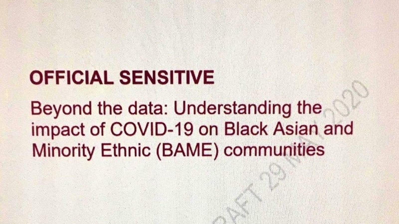 Coronavirus: Racism a factor in disproportionate impact of COVID-19 on ...