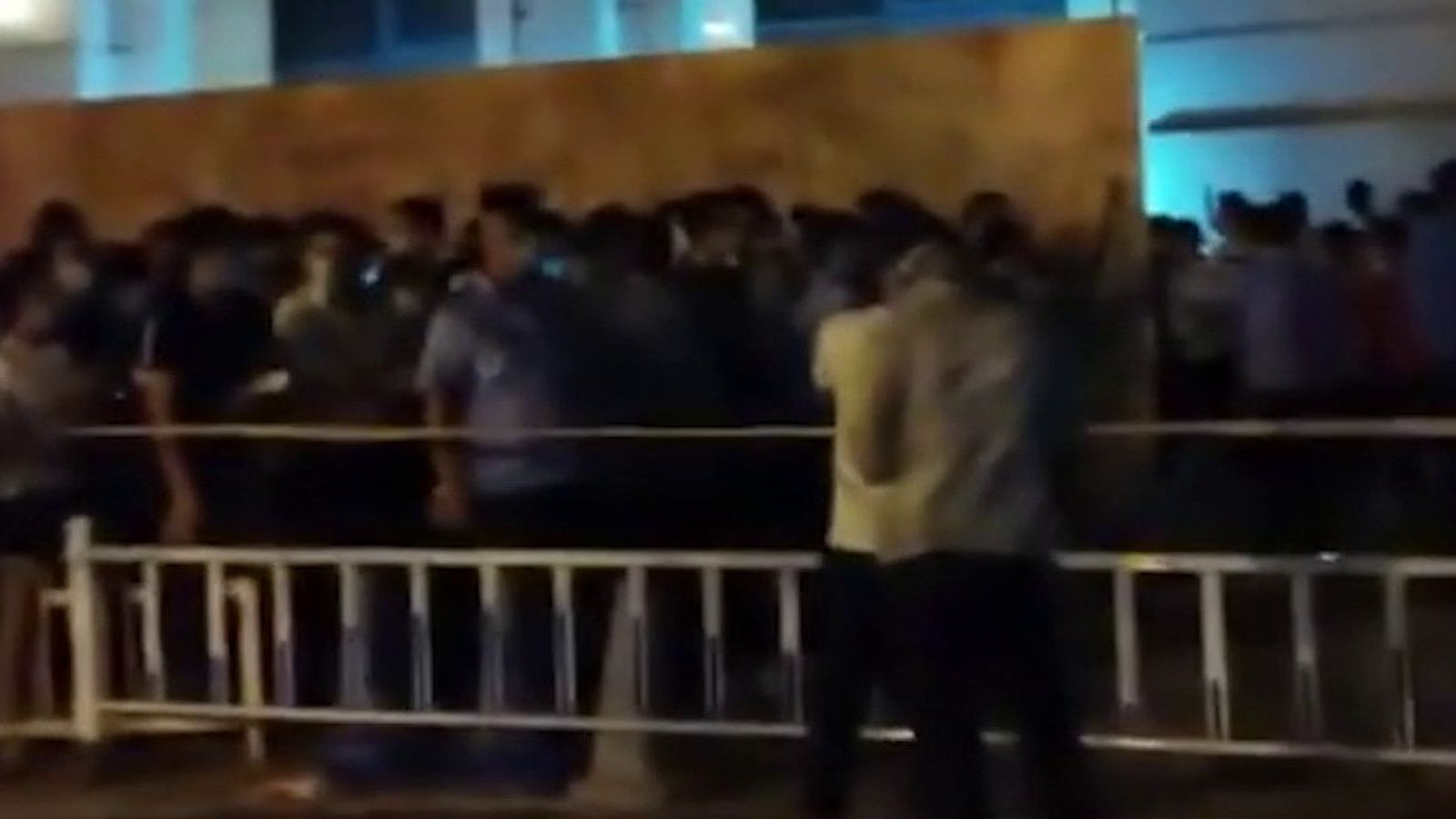 Coronavirus: Long queue forms for test in Beijing | World News | Sky News