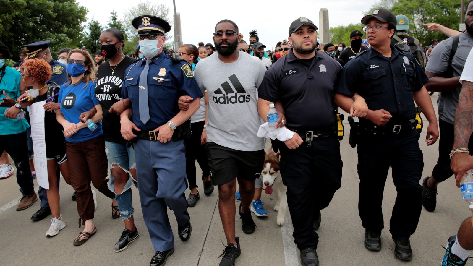 George Floyd death: Protesters use curfew lifting to demonstrate ...