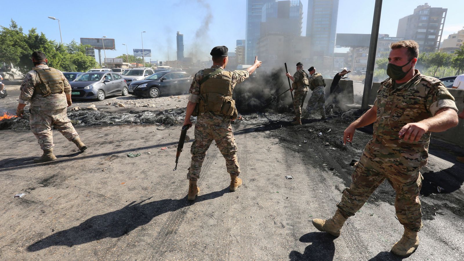 Lebanon protests: Hundreds take to the streets amid economic crisis ...