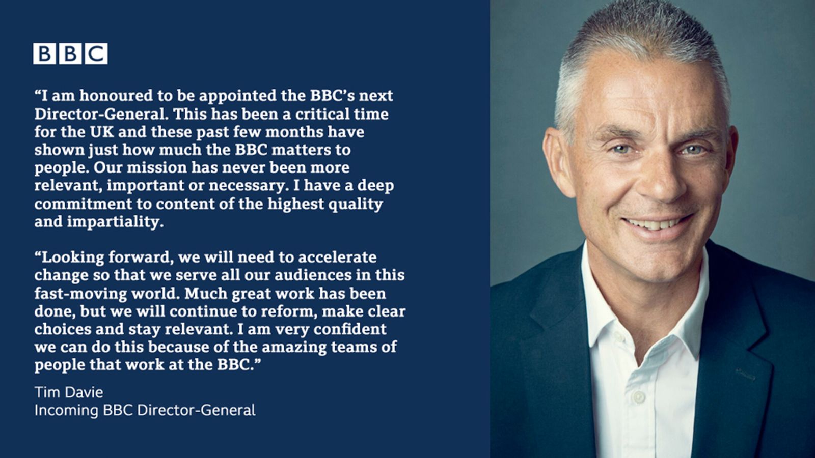 BBC Studios chief executive Tim Davie confirmed as new BBC director ...