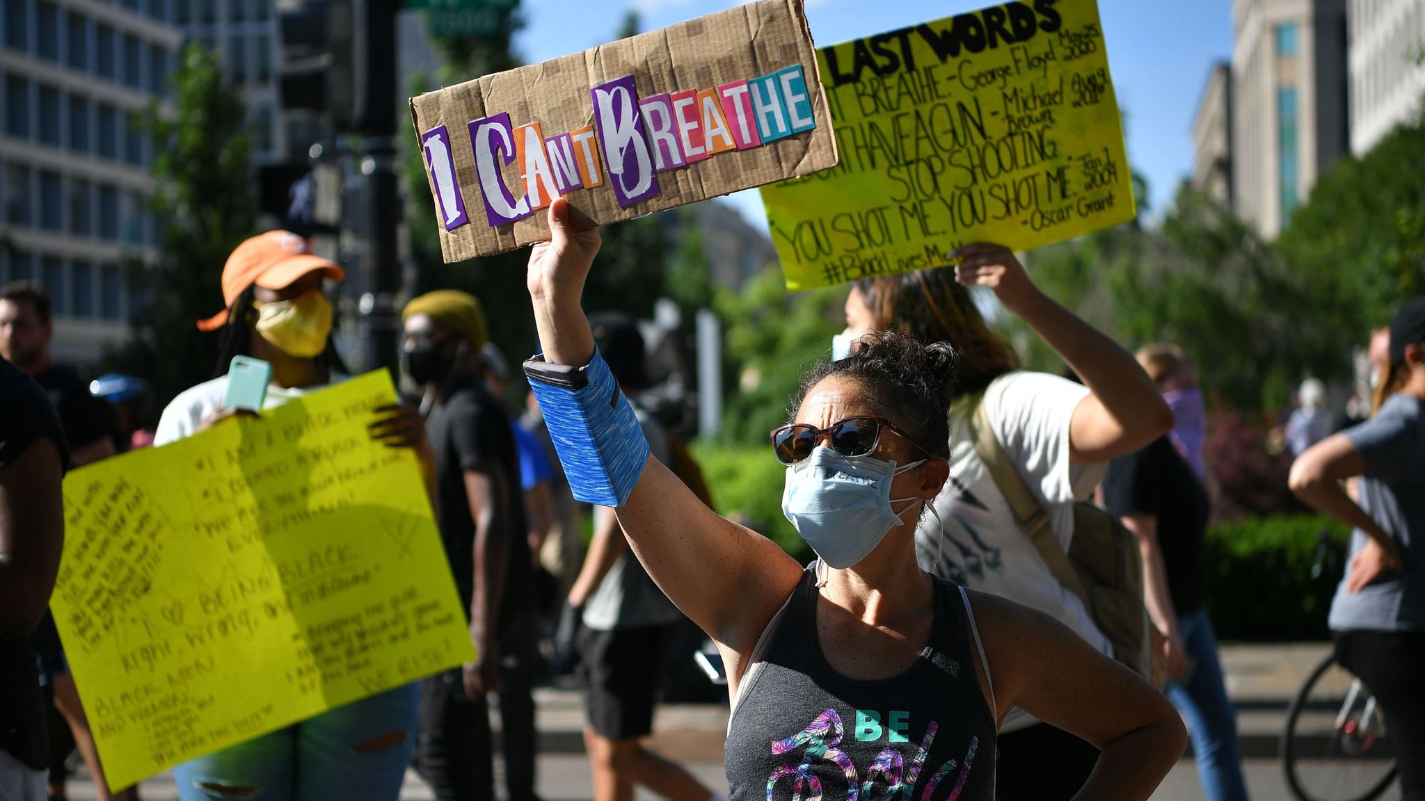 George Floyd death: Hundreds of accounts spread false DC protest ...