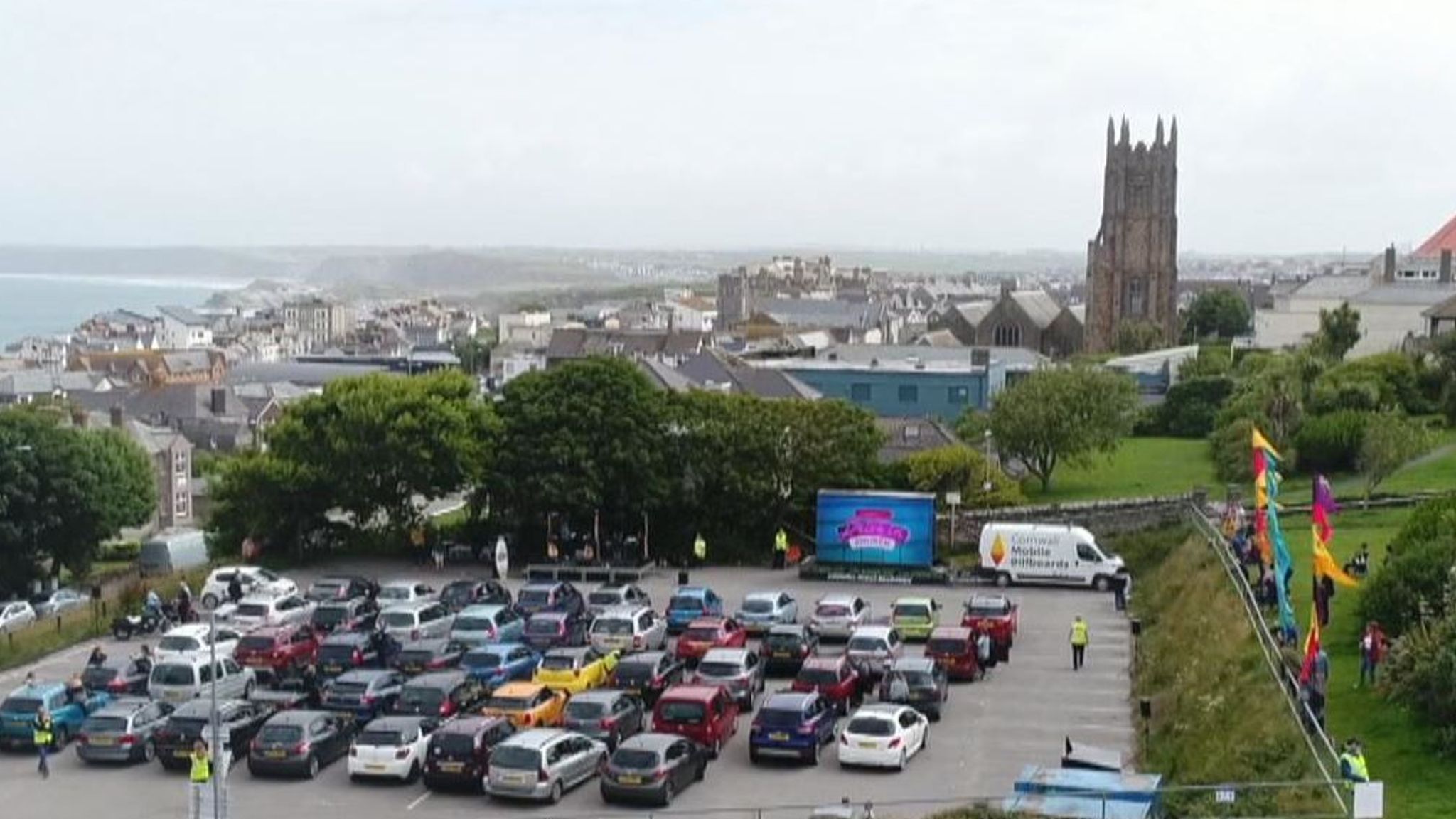Surfing vicar Matt Timms sets up drive-in church service | UK News ...