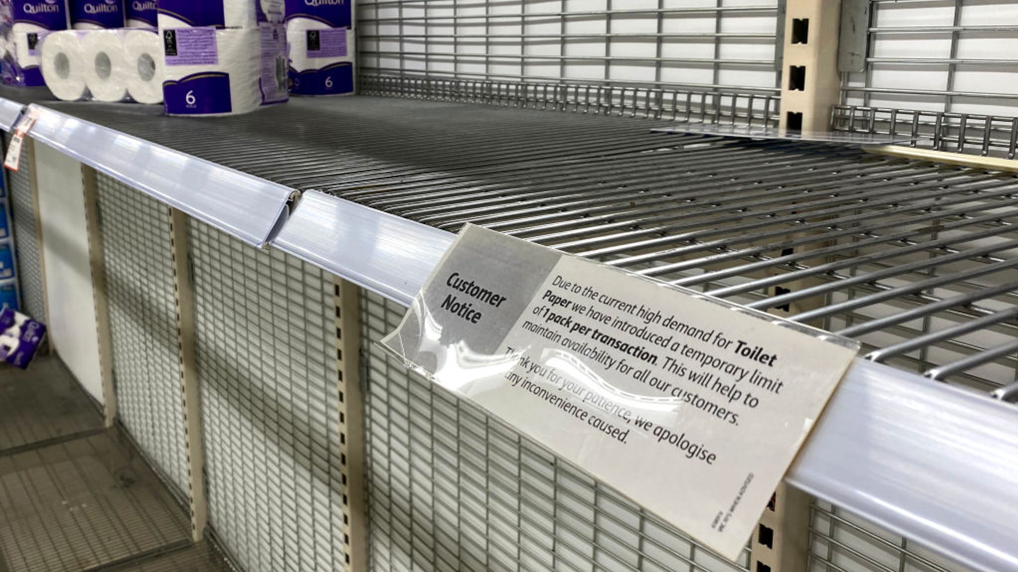 Coronavirus: Australian supermarkets cap toilet roll purchases for ...