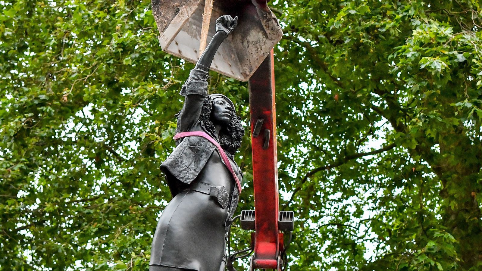 Black Lives Matter protester statue that secretly replaced Edward ...