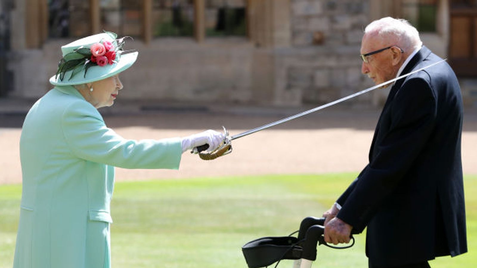 Captain Sir Tom Moore signs film deal - and wants Michael Caine or ...