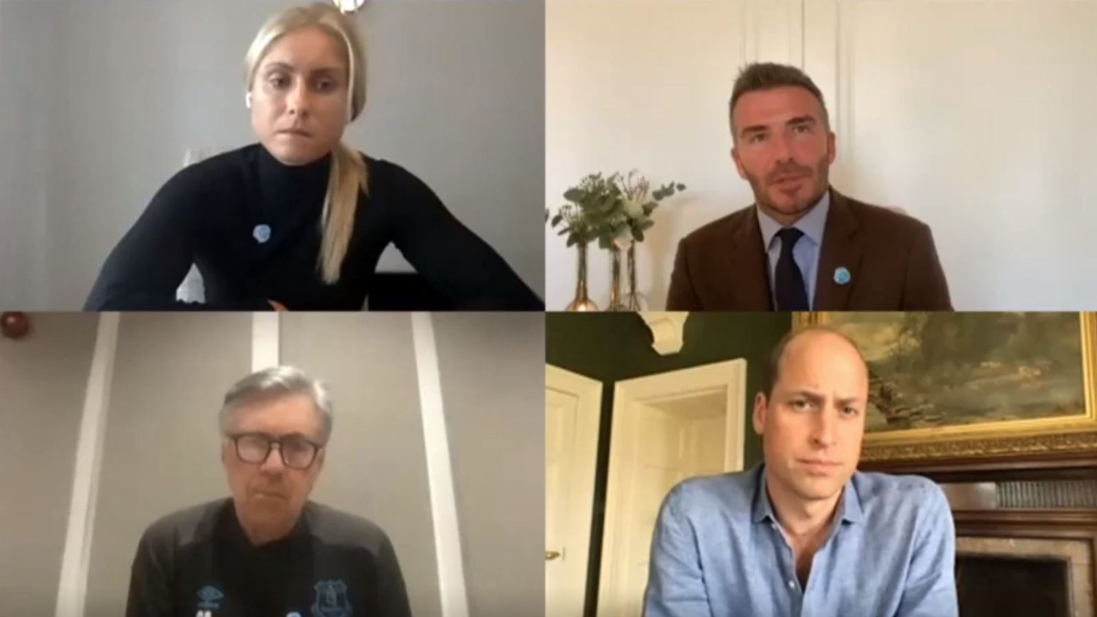 Prince William and David Beckham team up to make football 'mentally ...