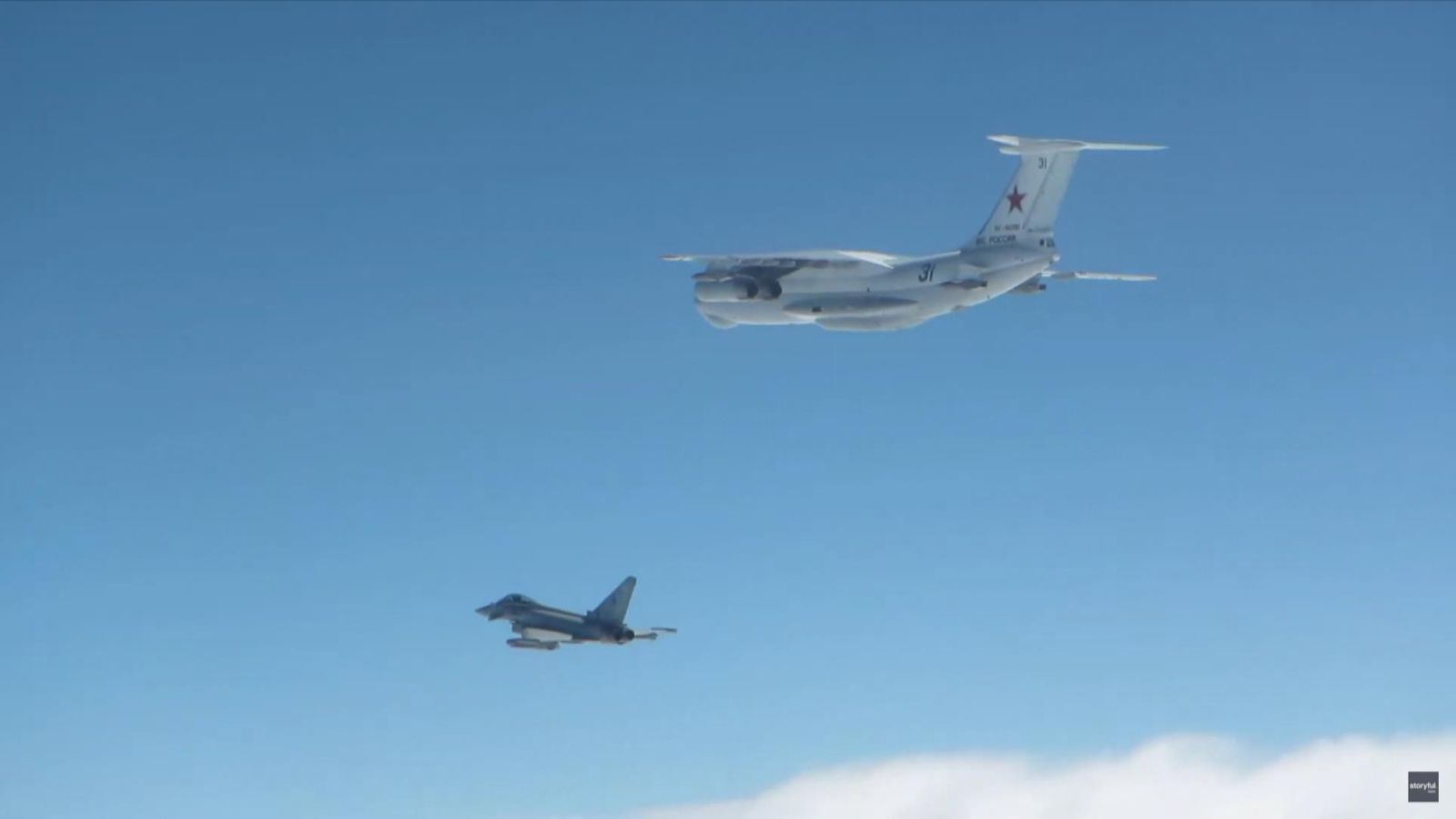 UK jets intercept Russian jet over Baltic Sea | World News | Sky News