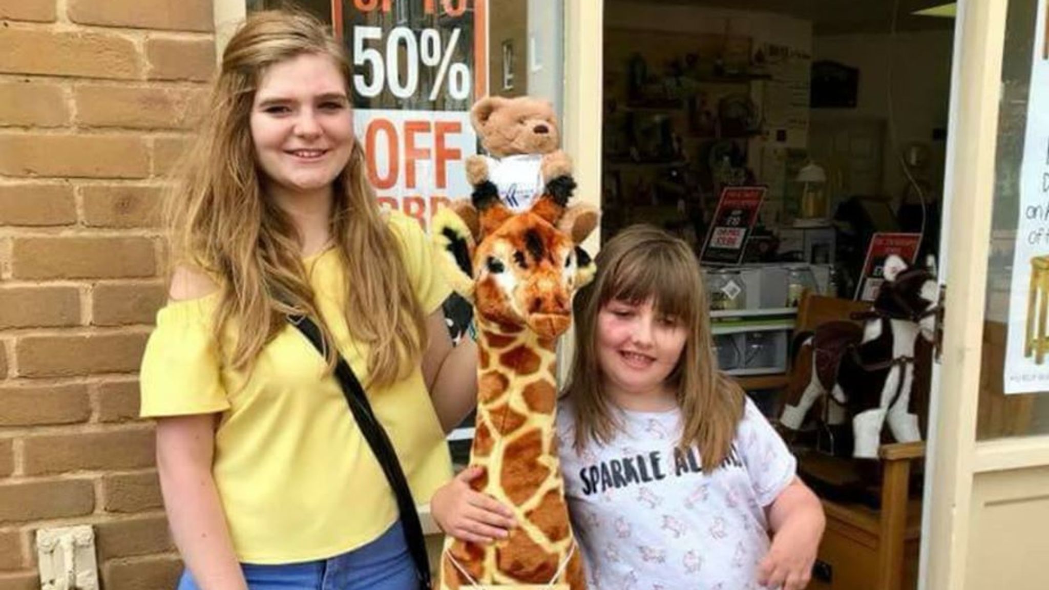 Two girls who only have half a brain are walking 200 miles for charity ...