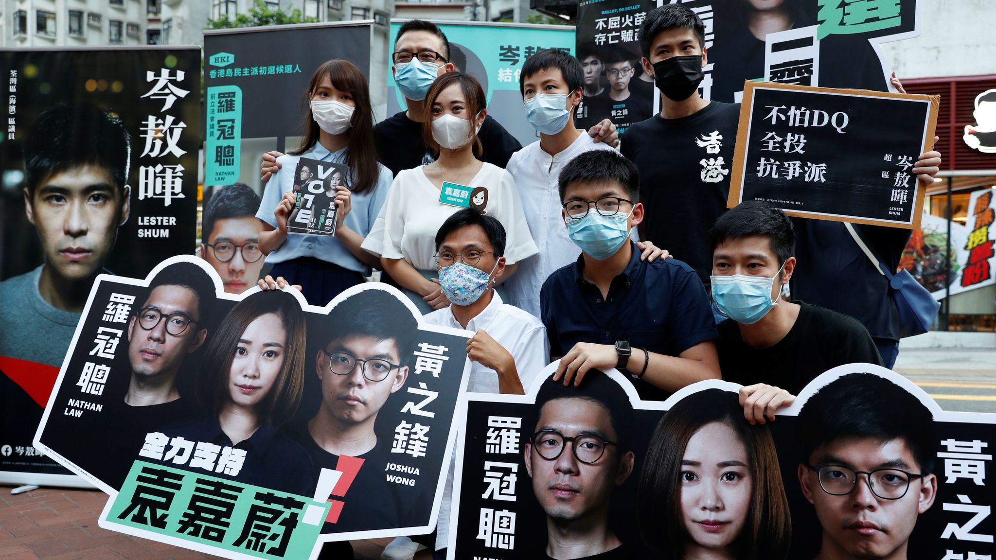 Hongkongers defy security law to vote in democracy party primaries ...
