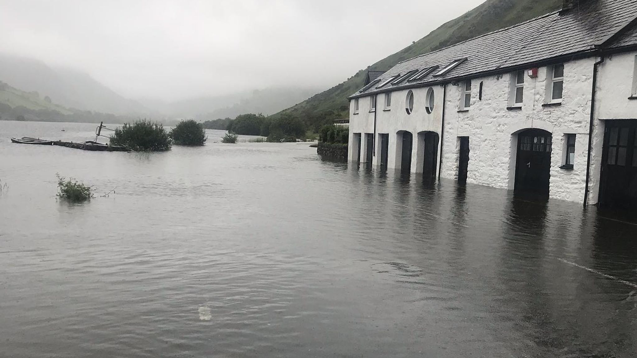 Flooding hits parts of Wales after hours of torrential rain | UK News ...