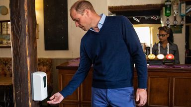 Prince William enjoys pint of cider at his local as pubs across England ...