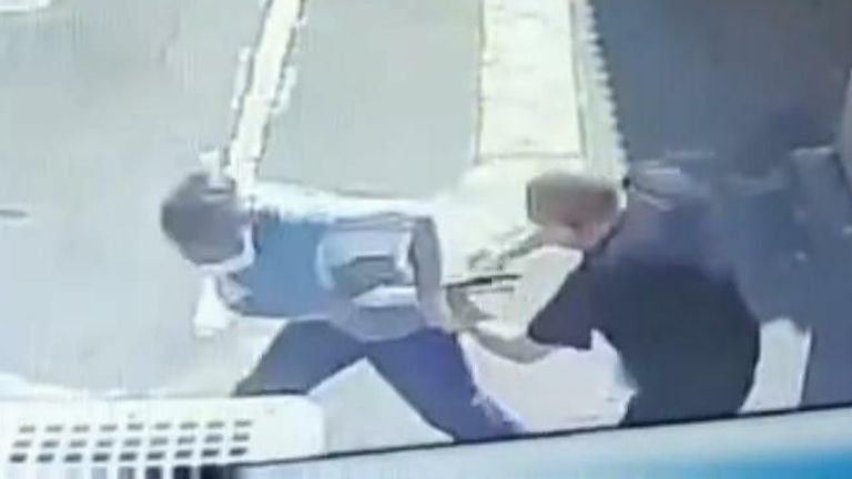 Ukraine: Synagogue defended from axe attacker by security guard | World ...