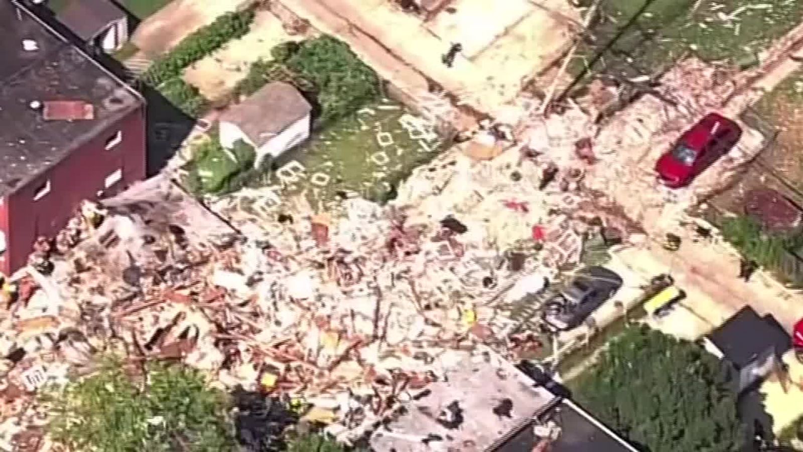 Baltimore explosion flattens several houses | US News | Sky News