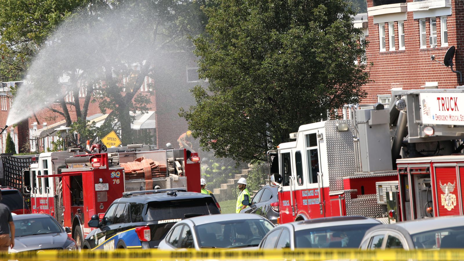 One dead and others trapped in Baltimore after explosion destroys homes ...
