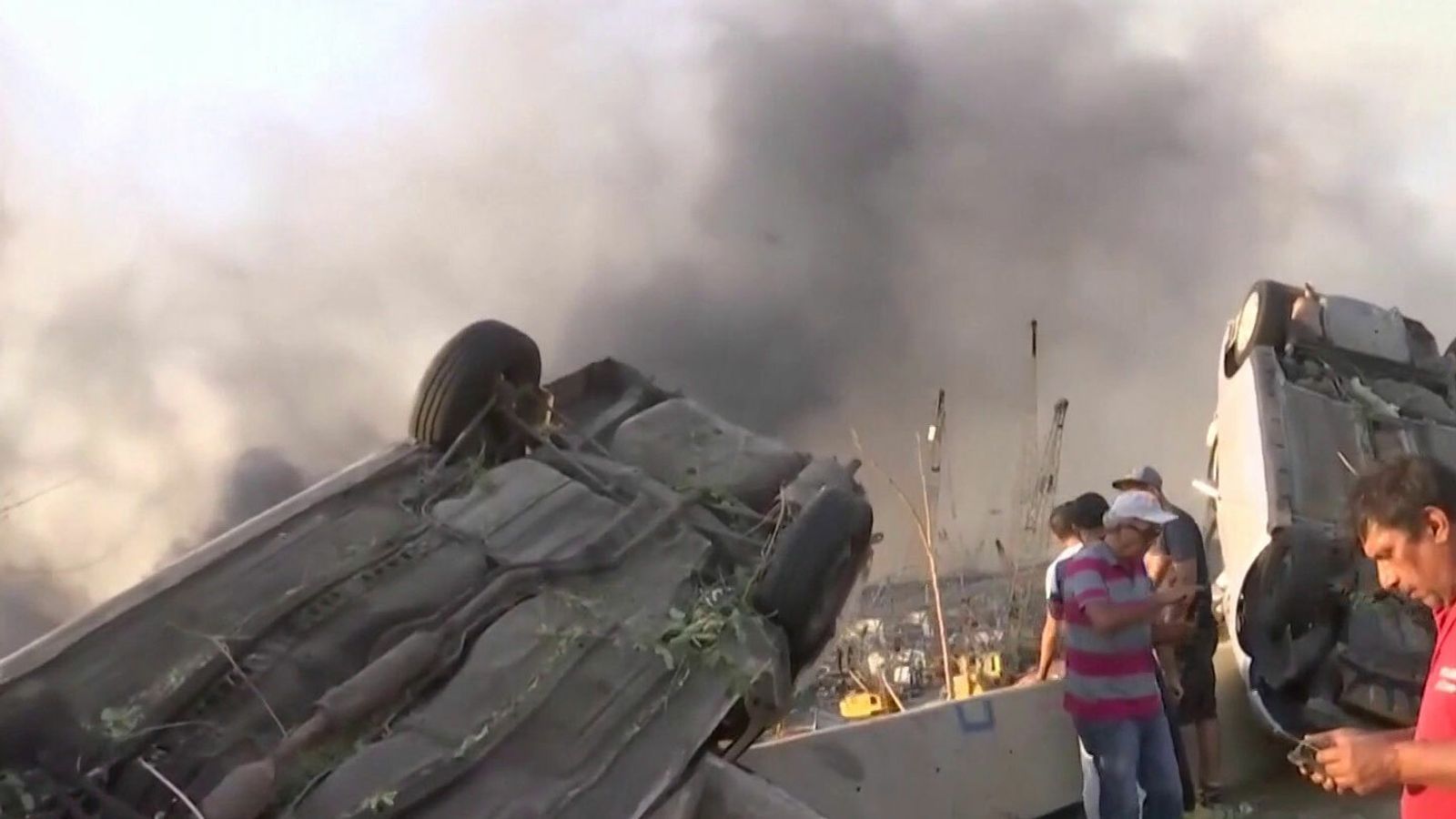 Beirut: Pictures capture huge blast and aftermath in Lebanese capital ...