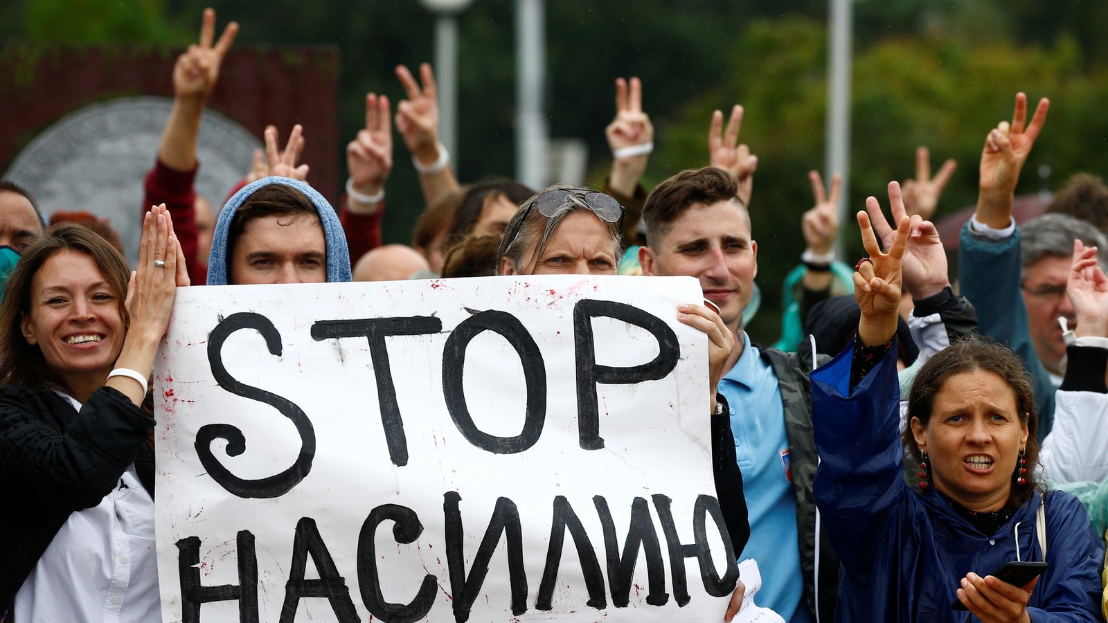 Belarus: EU imposes sanctions as Lukashenko orders police to clear the ...