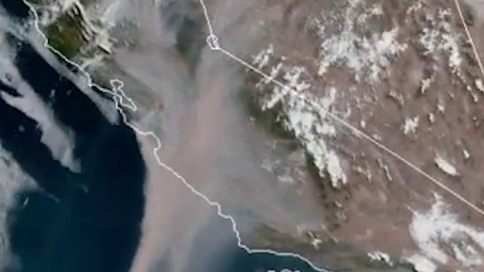Satellite images show scale of smoke coverage from California fires ...