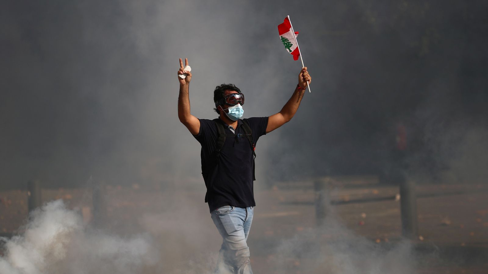 Beirut: Riot police fire tear gas at protesters as anger grows over ...