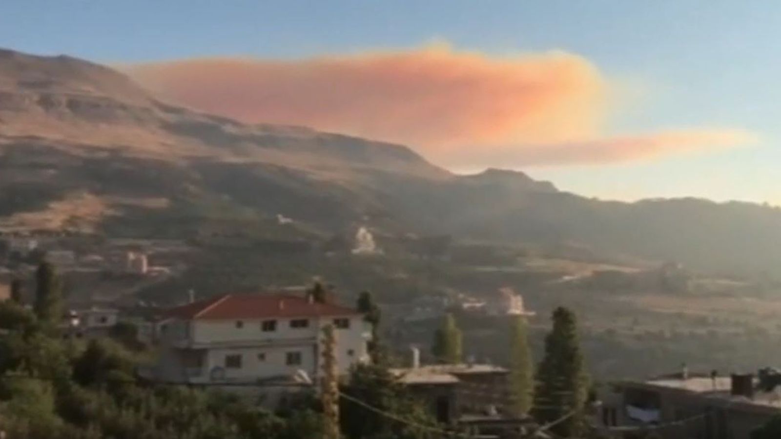 Beirut smoke cloud from explosion is visible 30 miles away | World News ...