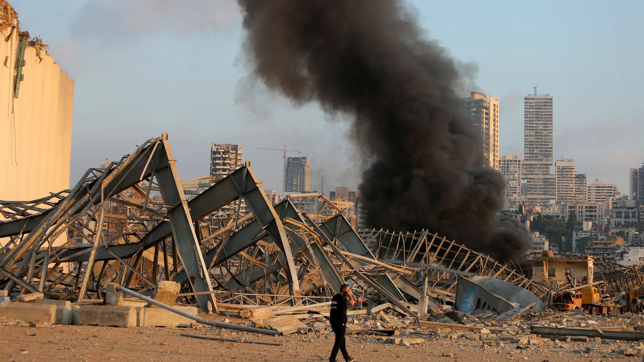 Beirut: Pictures capture huge blast and aftermath in Lebanese capital ...