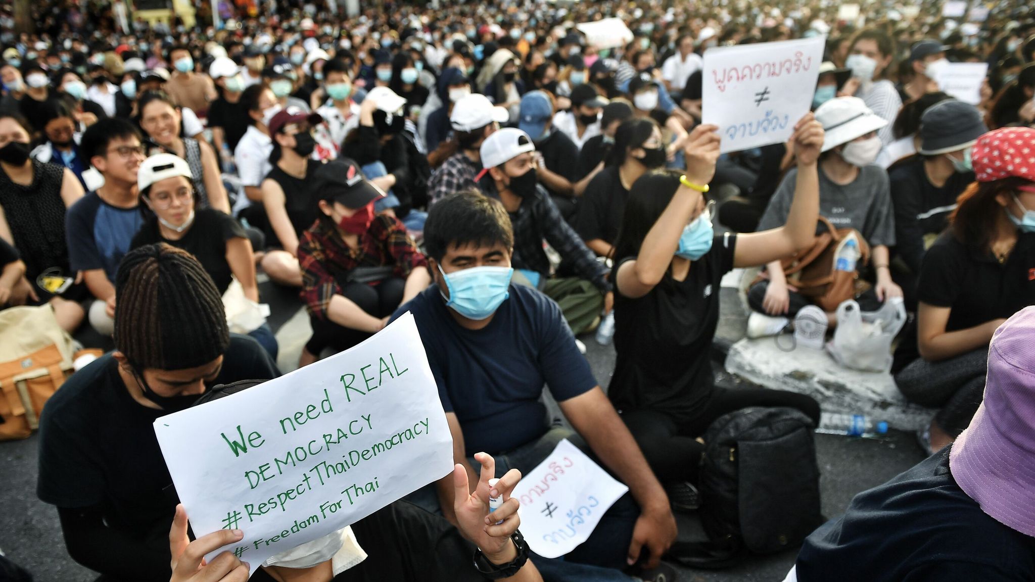 Thailand protests: Hunger Games salute a sign of defiance as thousands ...